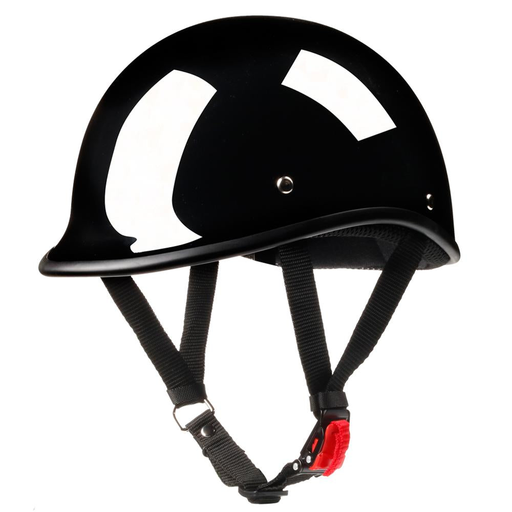 World's Smallest & Lightest DOT Open Face Polo Helmet- Gloss Black ...